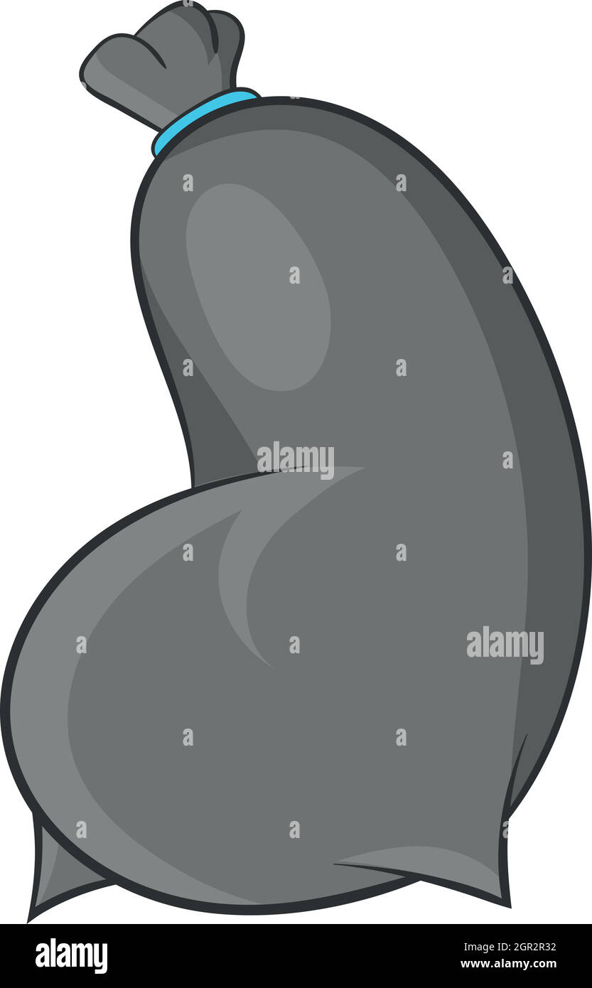 Container trash bag cartoon Stock Vector Images - Alamy