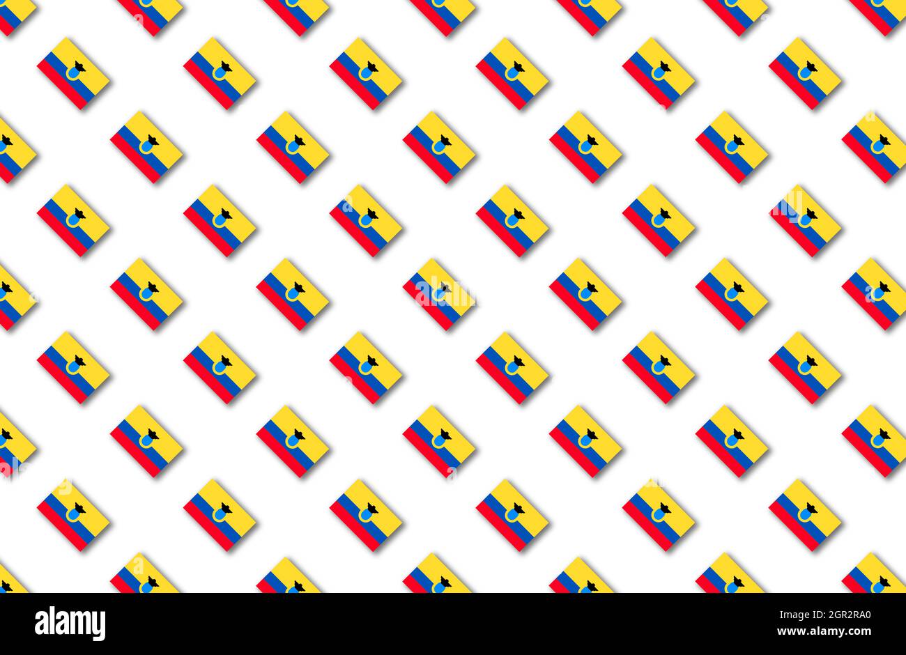 Illustration with Ecuador flag seamless patterns - background or ...