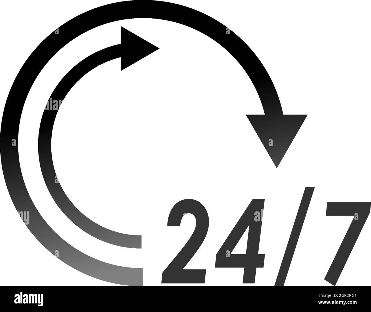 24 Hour icon logo vector illustration design Stock Vector Image & Art ...