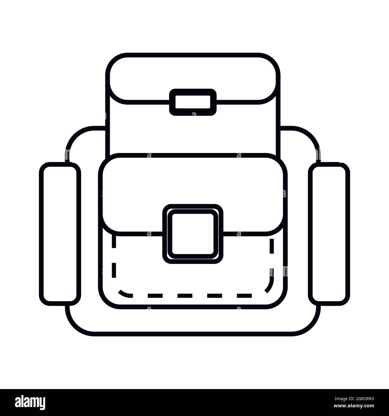 Backpack icon, outline style Stock Vector Image & Art - Alamy