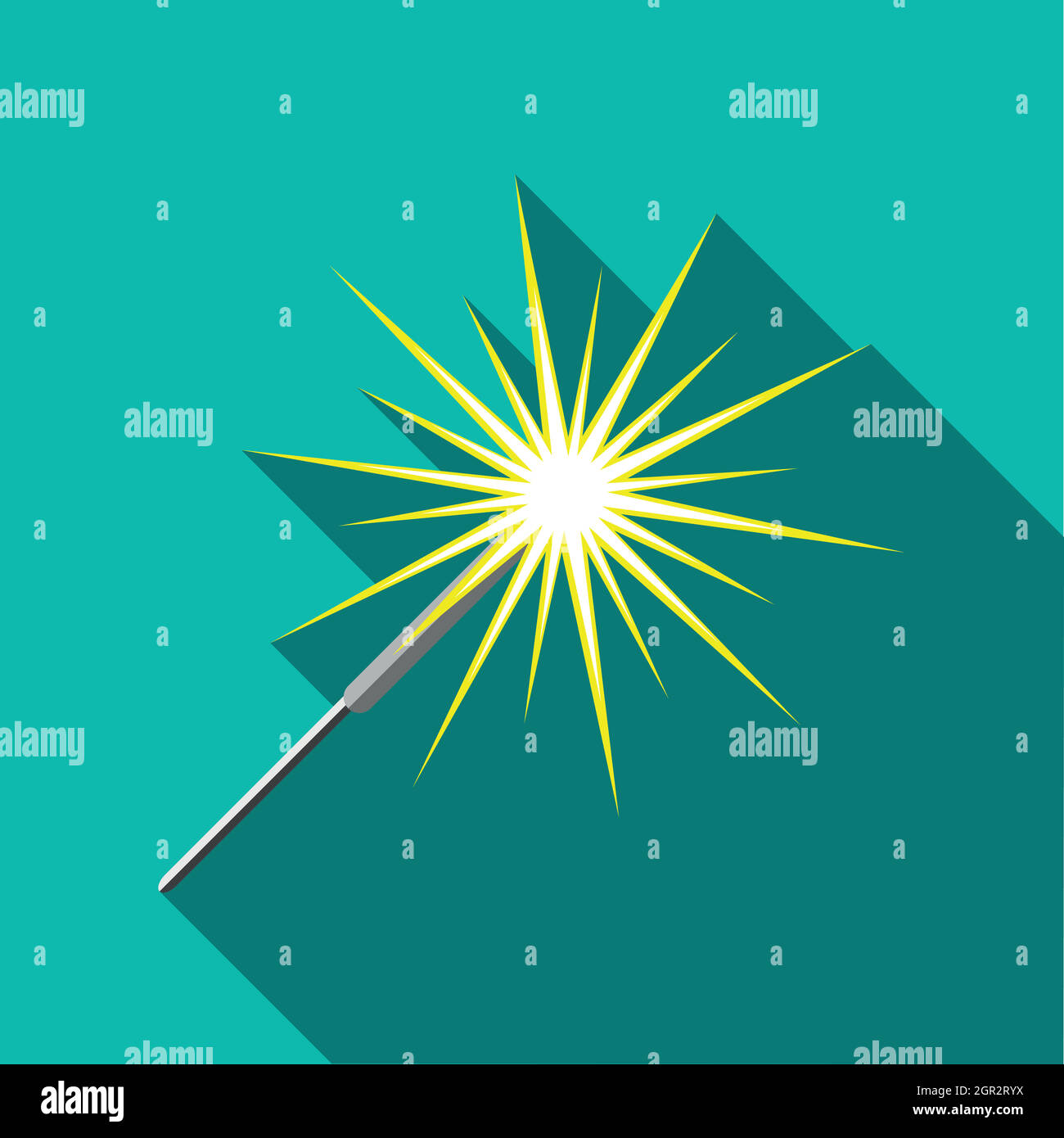Sparkler icon, flat style Stock Vector Image & Art - Alamy