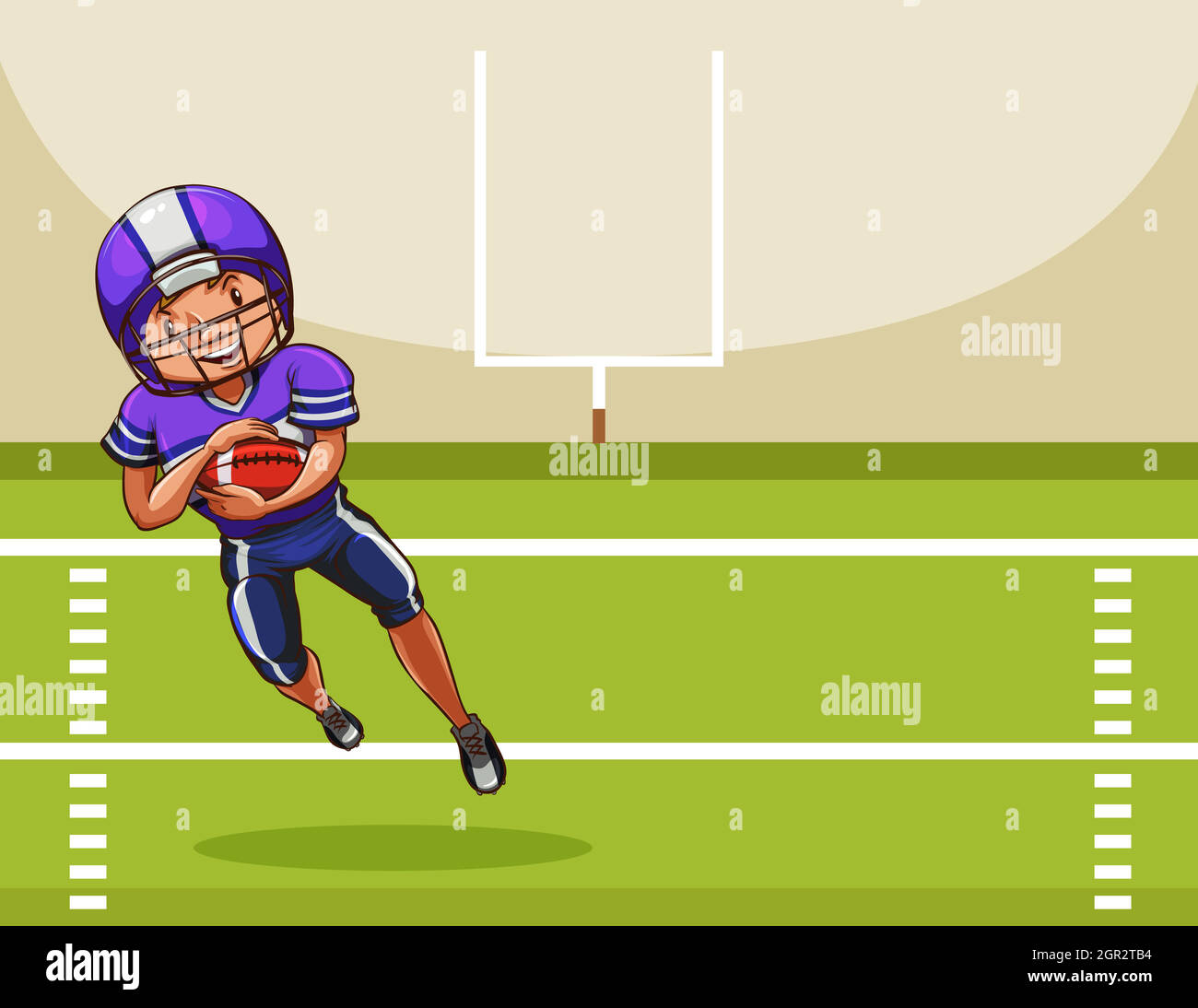 American football scene Stock Vector Images - Alamy