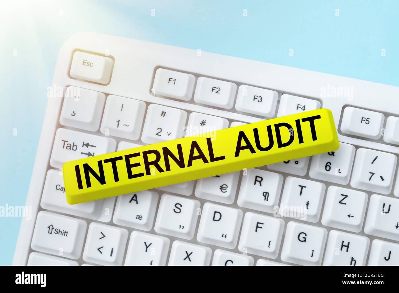 Text showing inspiration Internal Audit. Word for Evaluates the ...