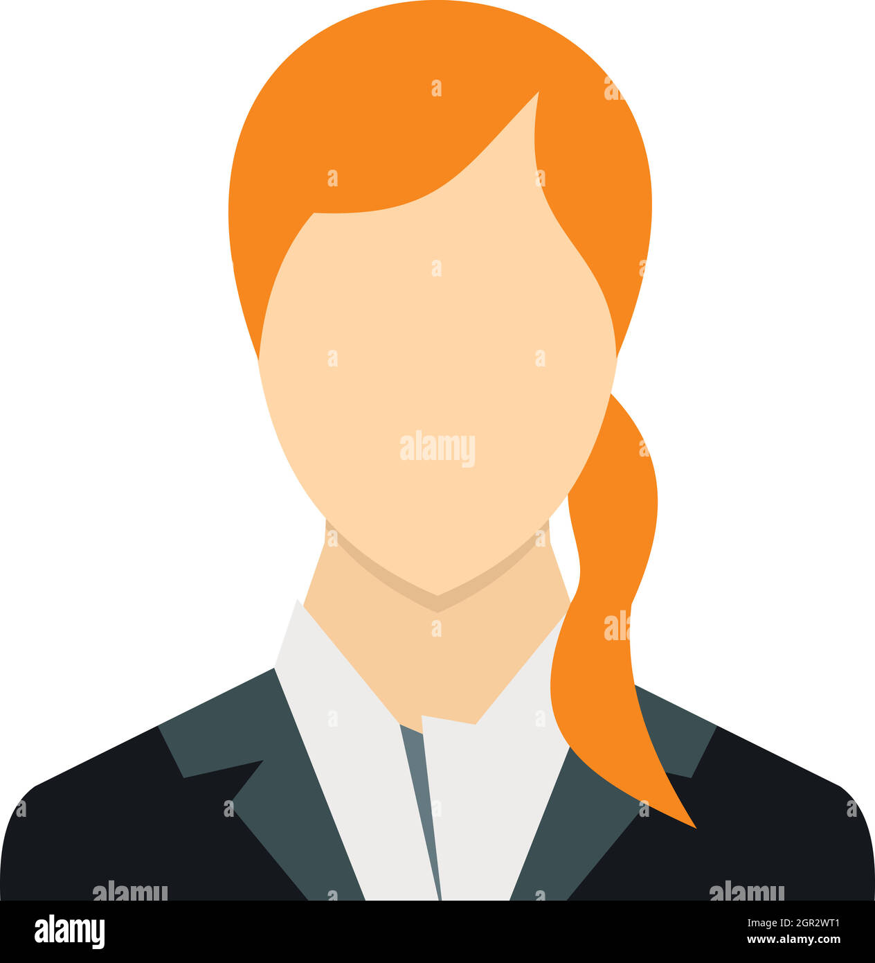 Beautiful red hair girl Stock Vector Images - Alamy