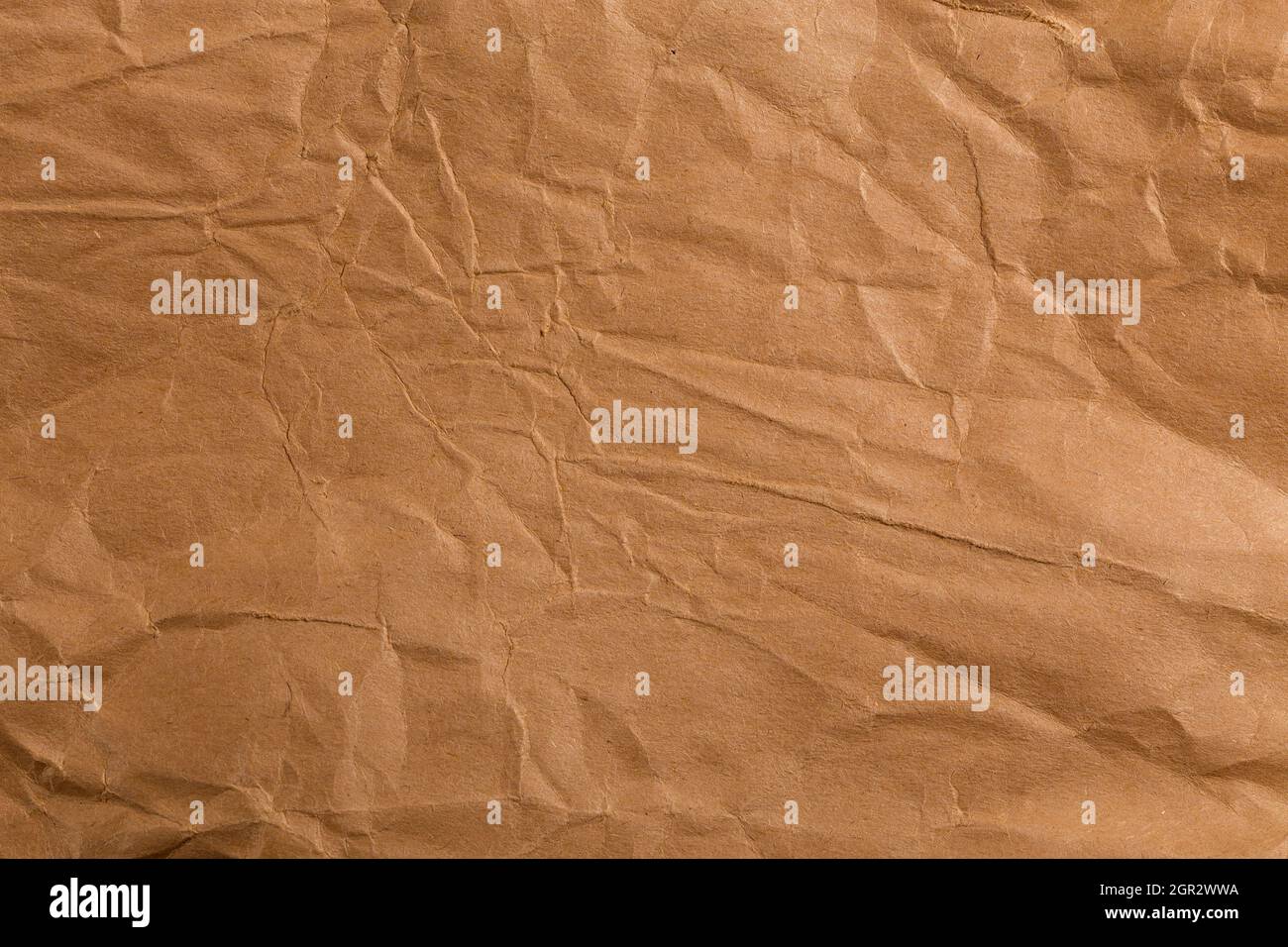 Ragged crumpled brown kraft paper texture and full frame background ...