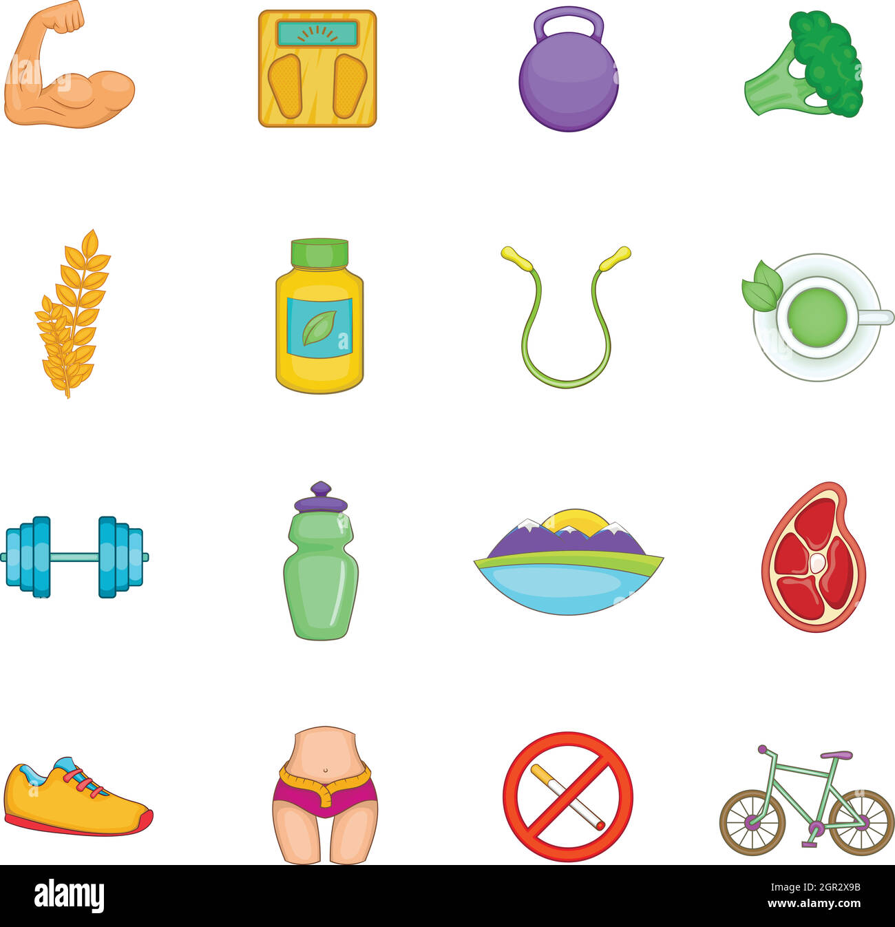 Active lifestyle icons collection Cut Out Stock Images & Pictures - Alamy