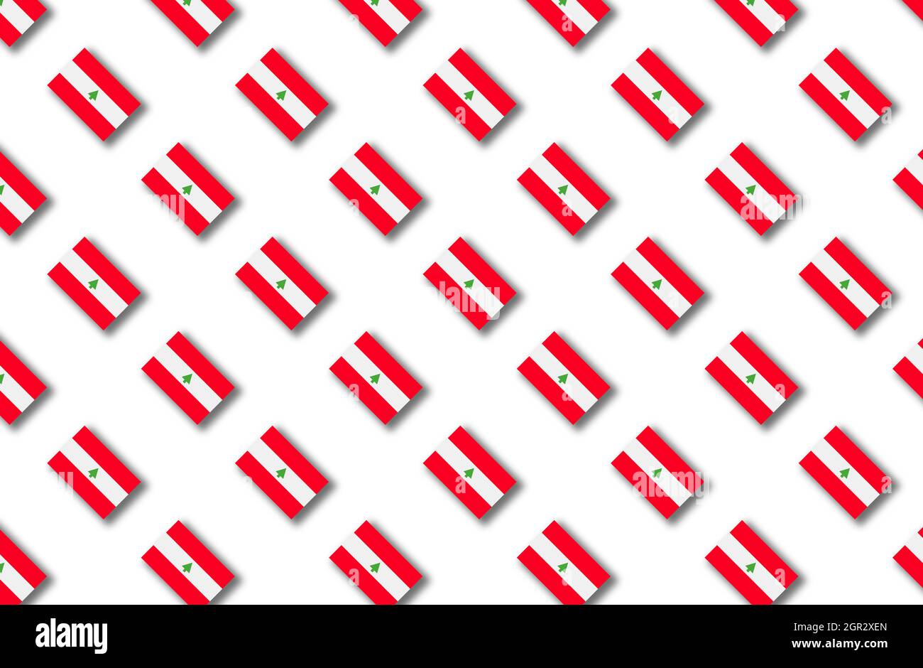 Illustration with Lebanese flag seamless patterns - background or ...