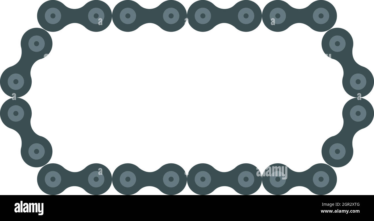 Bike chain icon, flat style Stock Vector Image & Art - Alamy