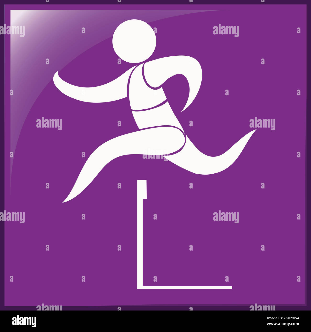 Sport icon for hurdles running Stock Vector Image & Art - Alamy