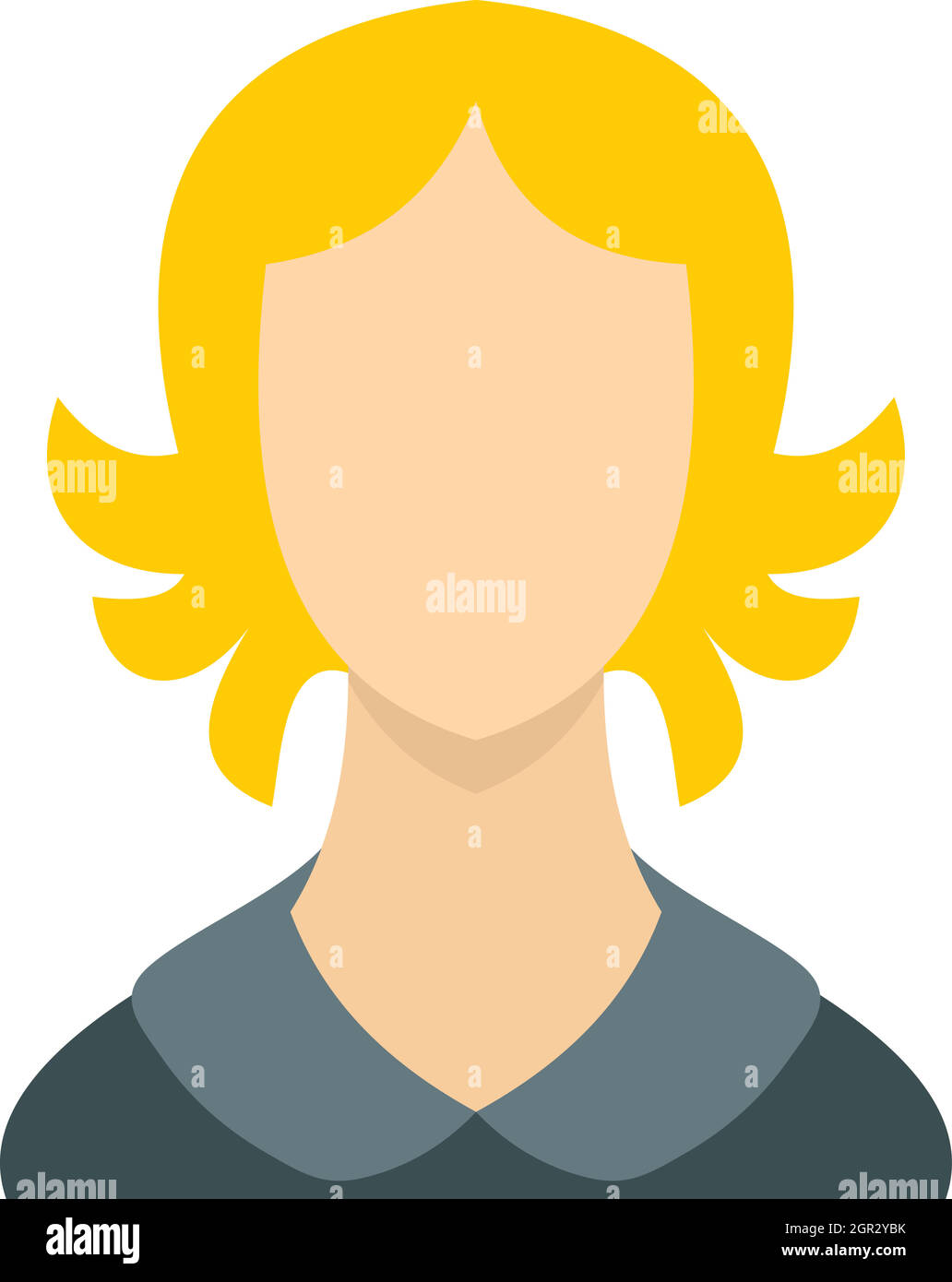 Portrait happy blond woman Stock Vector Images - Alamy