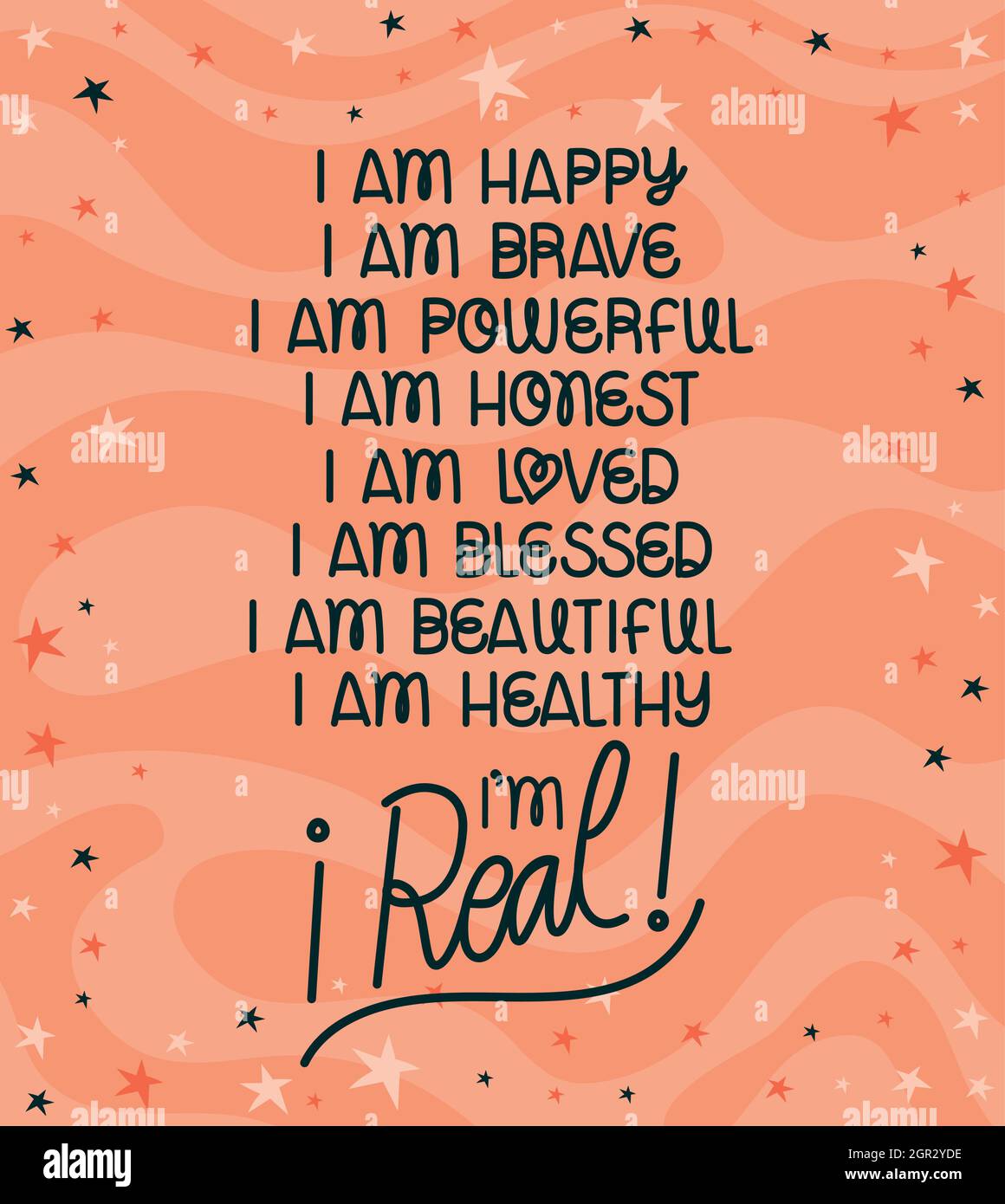 pretty affirmations design Stock Vector Image & Art - Alamy