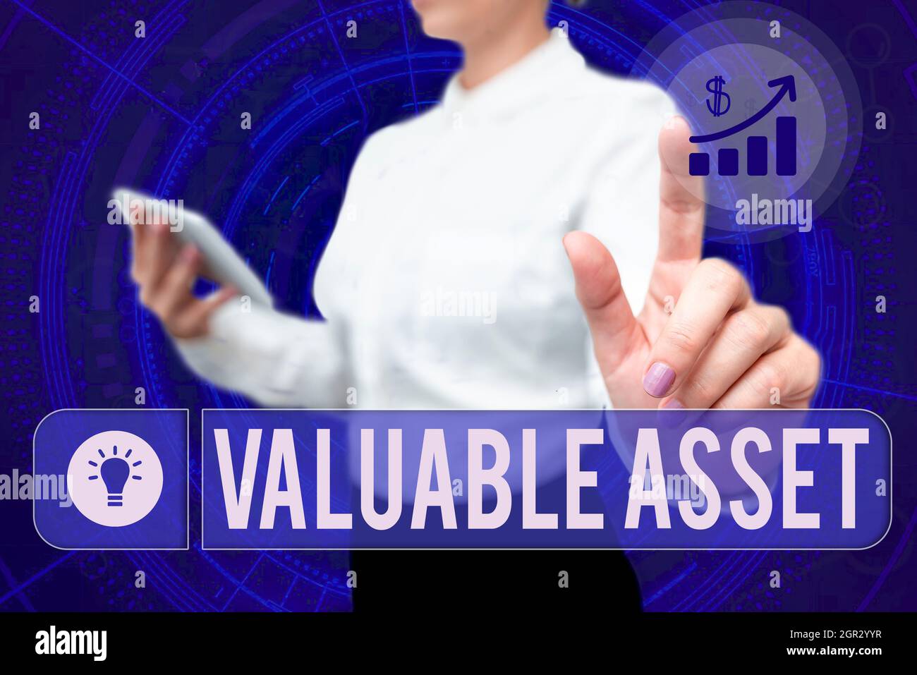 Sign displaying Valuable Asset. Word for Your most valuable asset is ...