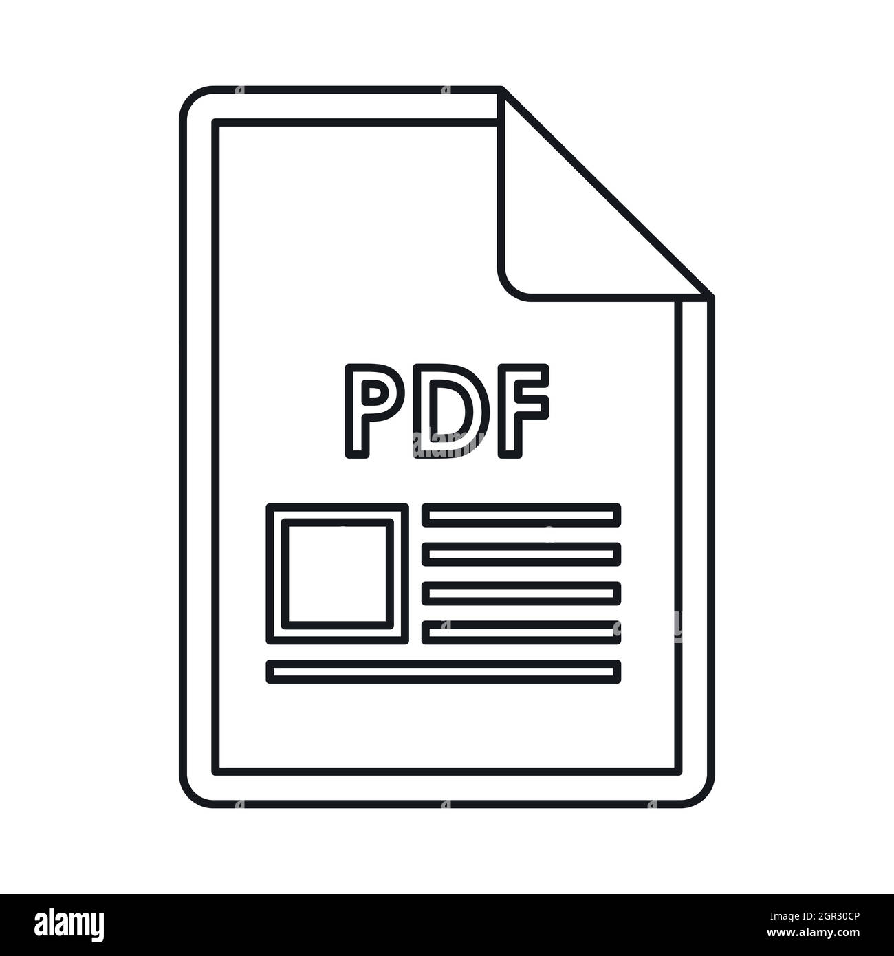 Download document icon isolated Stock Vector Images - Alamy