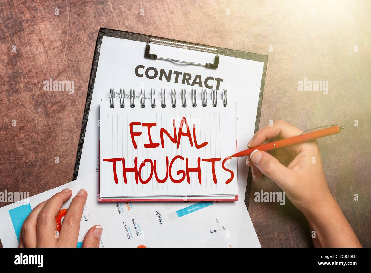 Writing displaying text Final Thoughts. Business approach Conclusion ...