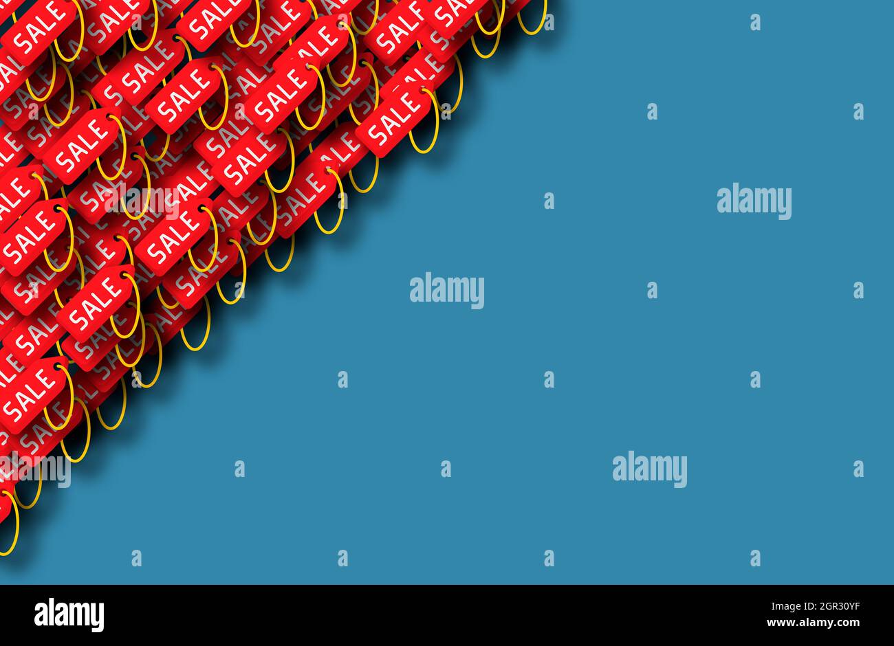 Illustration with sale label patterns and copy space - background or ...