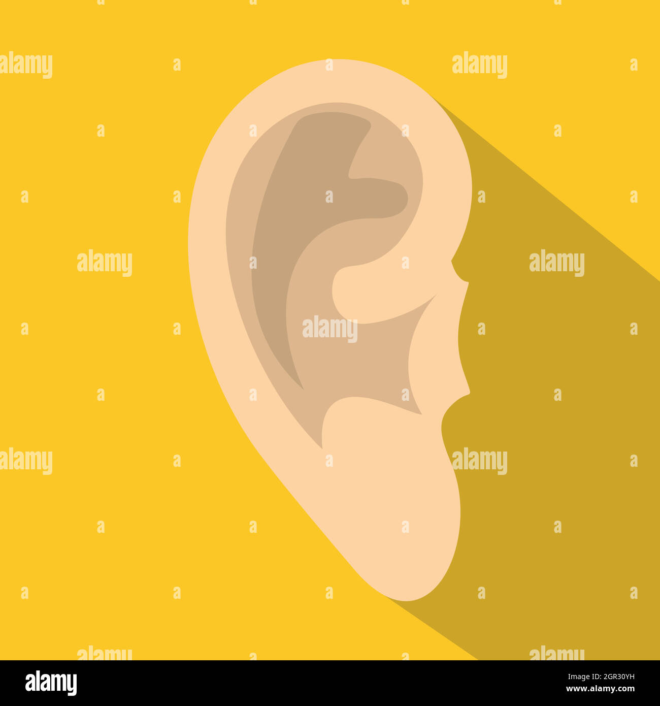 Human ear icon hi-res stock photography and images - Alamy