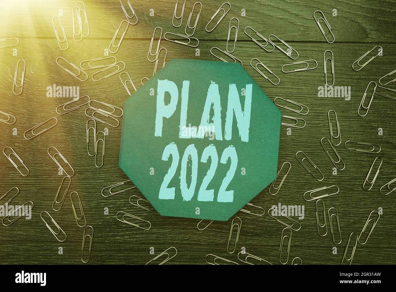 Sign displaying Plan 2022. Business idea detailed proposal for doing or ...