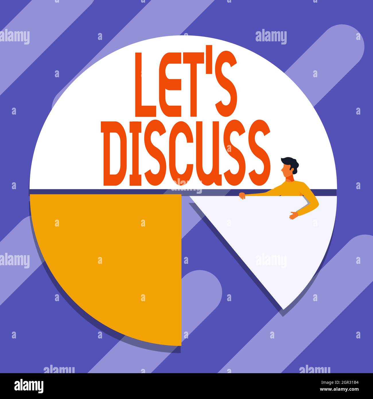 Text showing inspiration Let S Discuss. Concept meaning asking someone ...