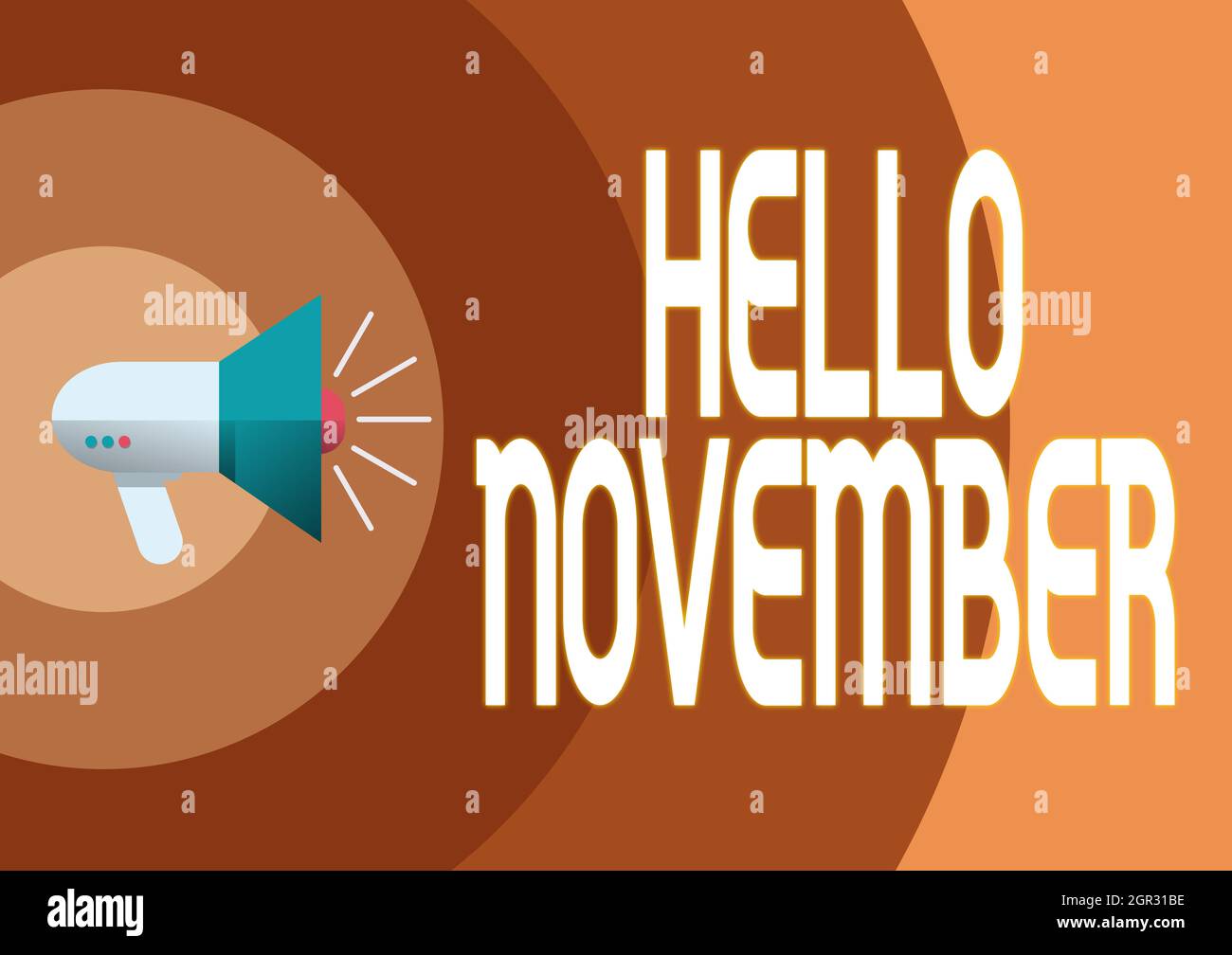 Sign displaying Hello November. Word Written on Welcome the eleventh ...