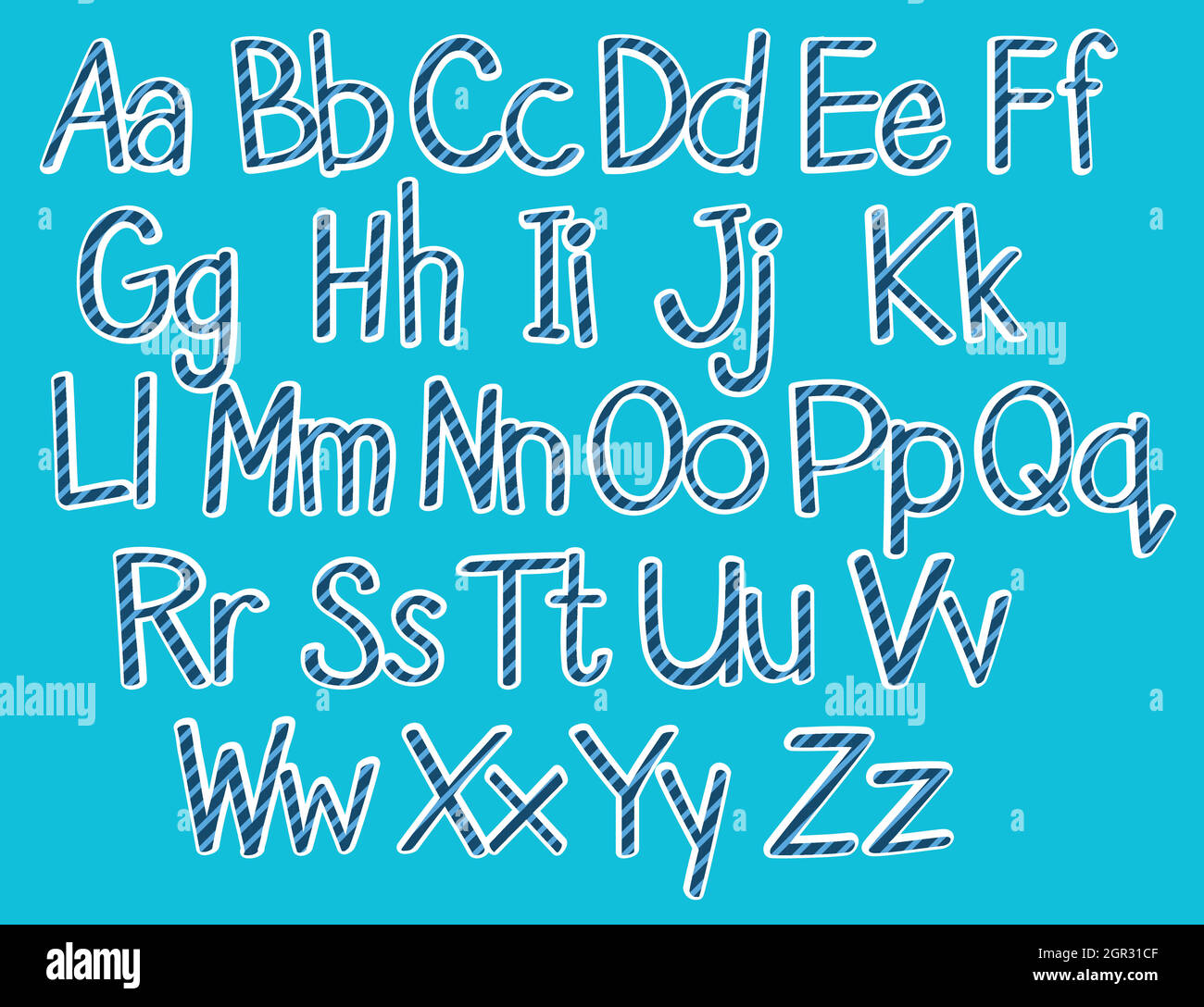 Font design for english alphabets Stock Vector Image & Art - Alamy