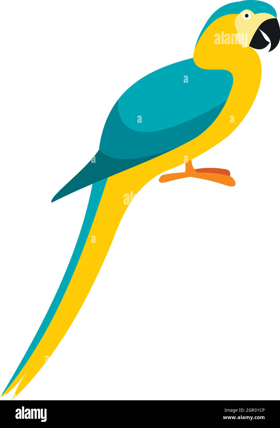 Parrot macaw in zoo Cut Out Stock Images & Pictures - Alamy