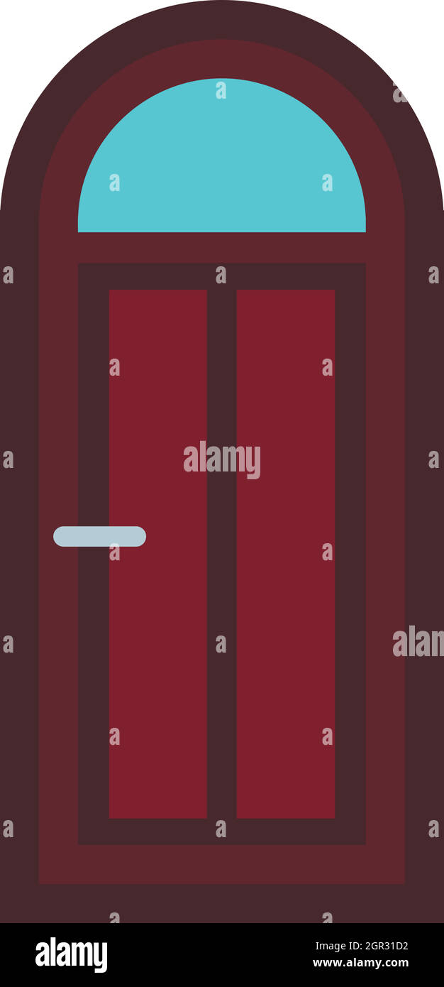 Wooden arch portal door Stock Vector Images - Alamy