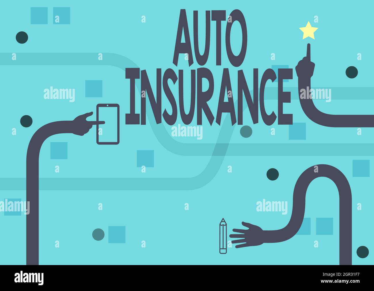 Writing displaying text Auto Insurance. Word for Protection against ...