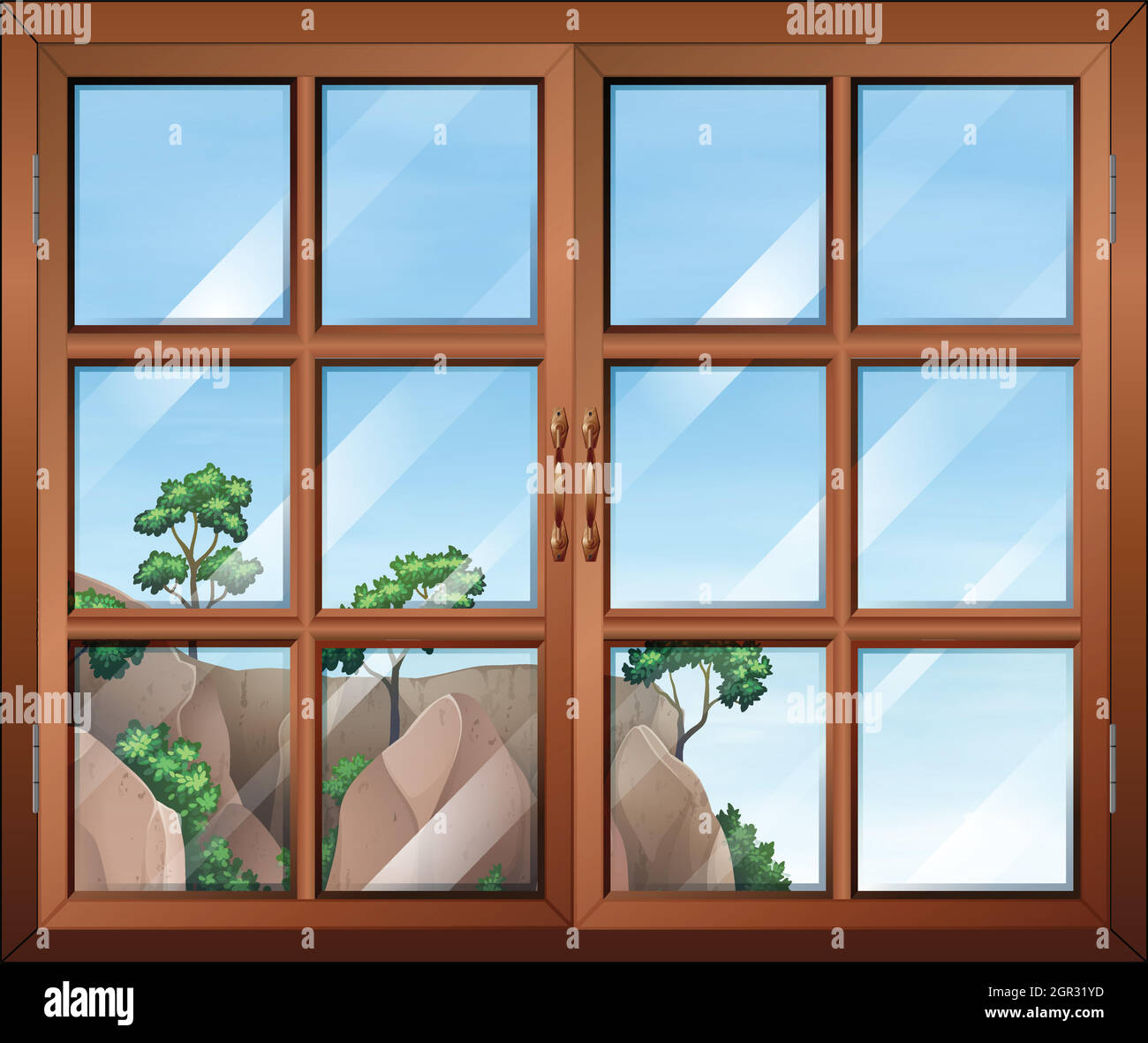 A closed clear window Stock Vector Image & Art - Alamy