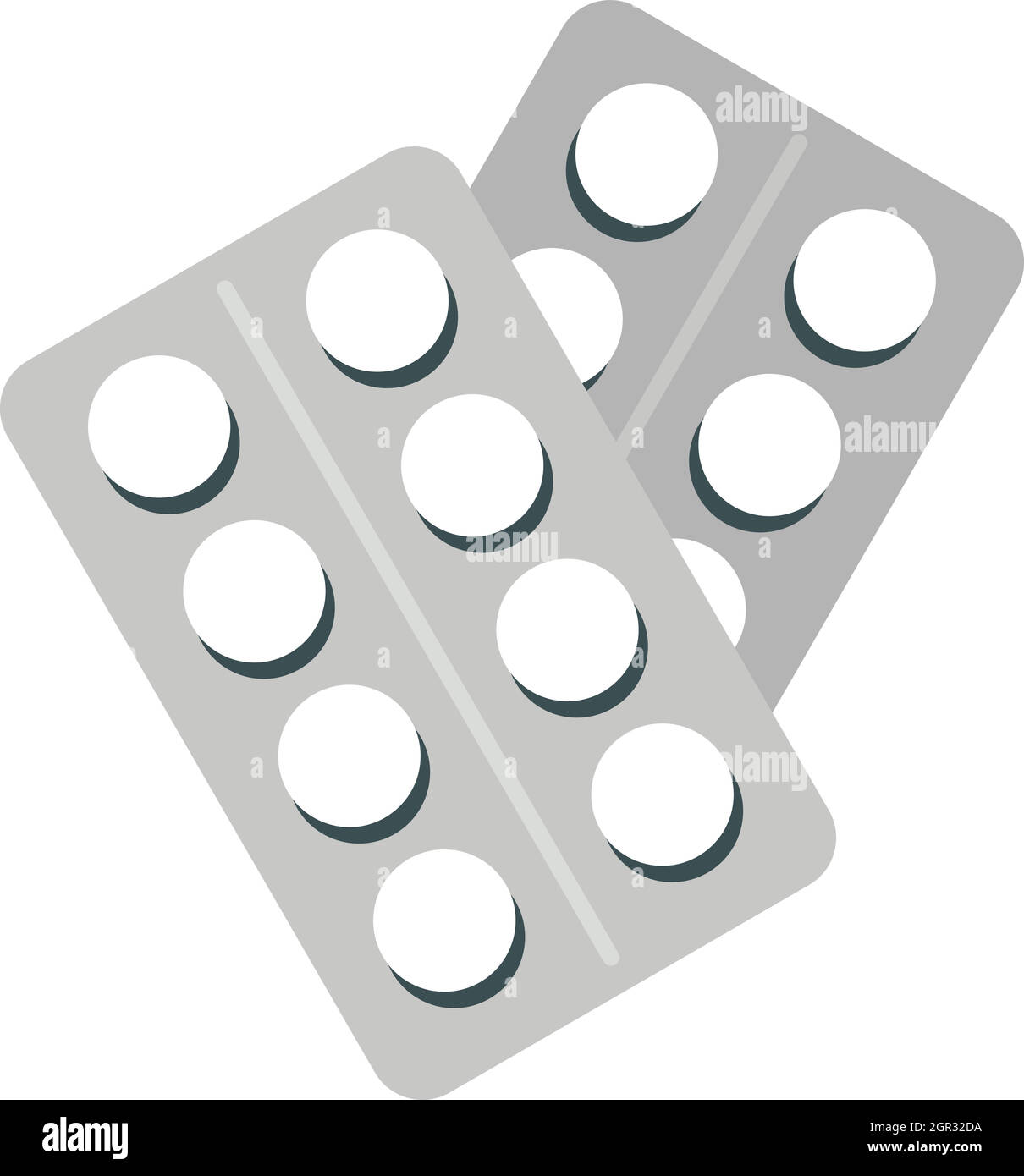 Hospital in flat style Cut Out Stock Images & Pictures - Alamy