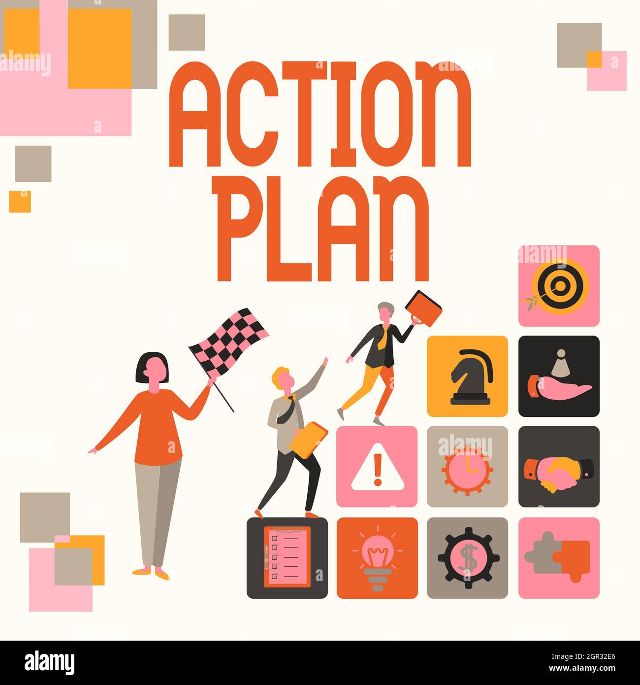 Inspiration showing sign Action Plan. Business showcase proposed ...