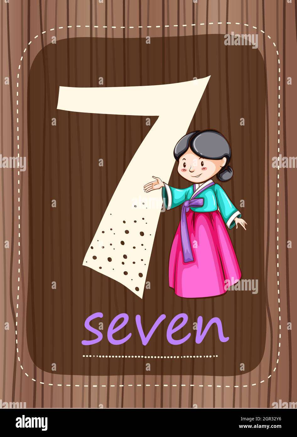 7 number clipart Stock Vector Images - Alamy