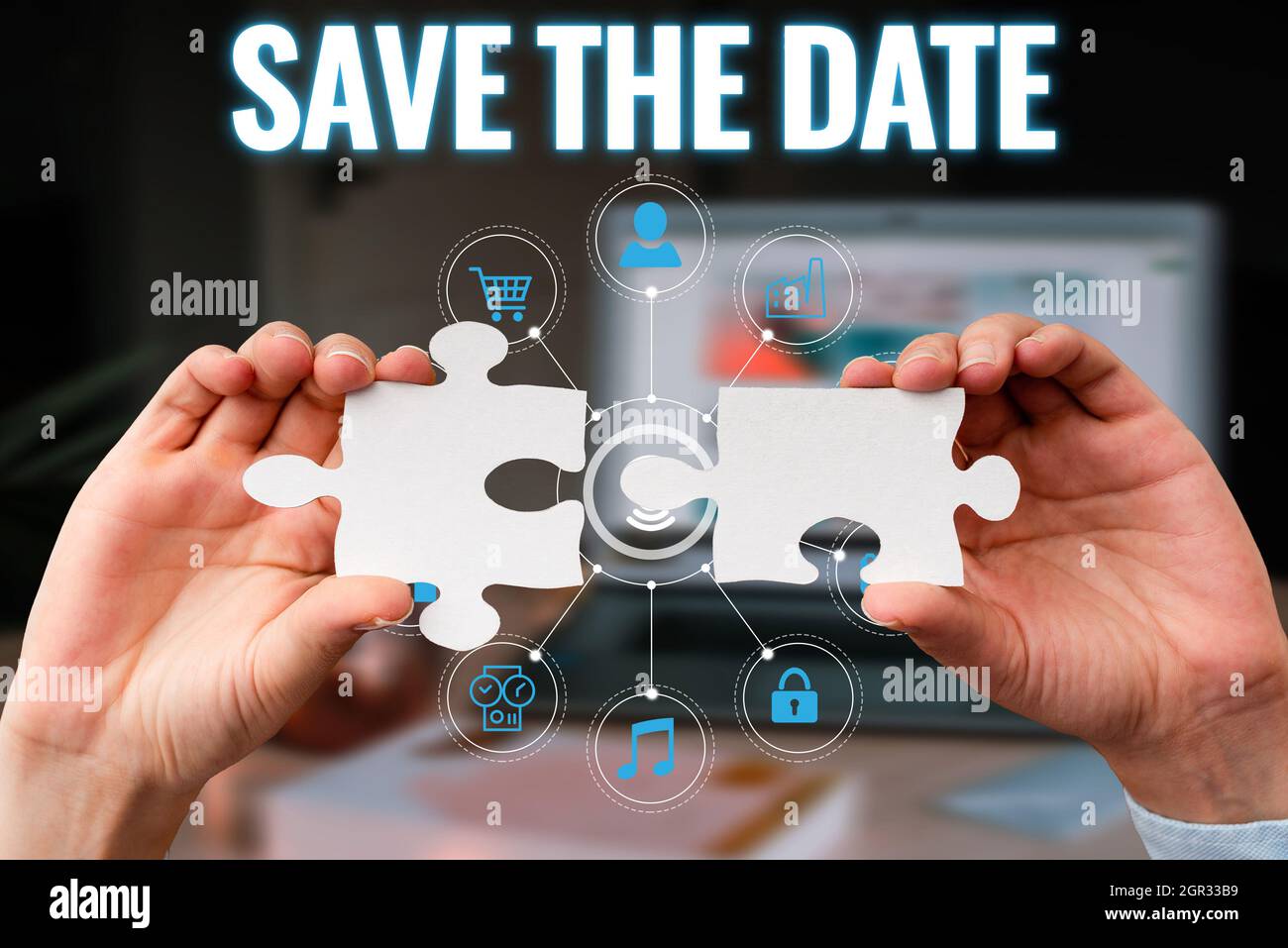 Conceptual display Save The Date question. Conceptual photo asking ...
