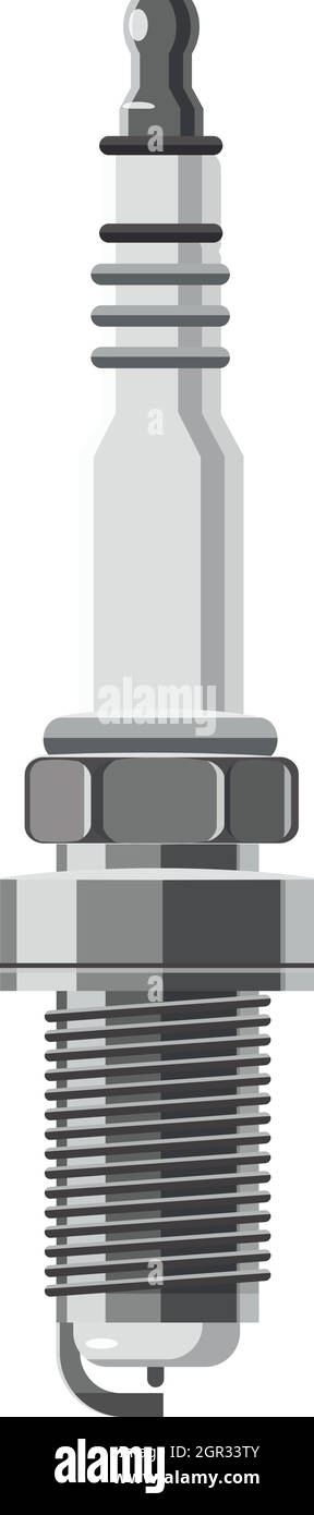 Spark plug icon in cartoon style Stock Vector Image & Art - Alamy
