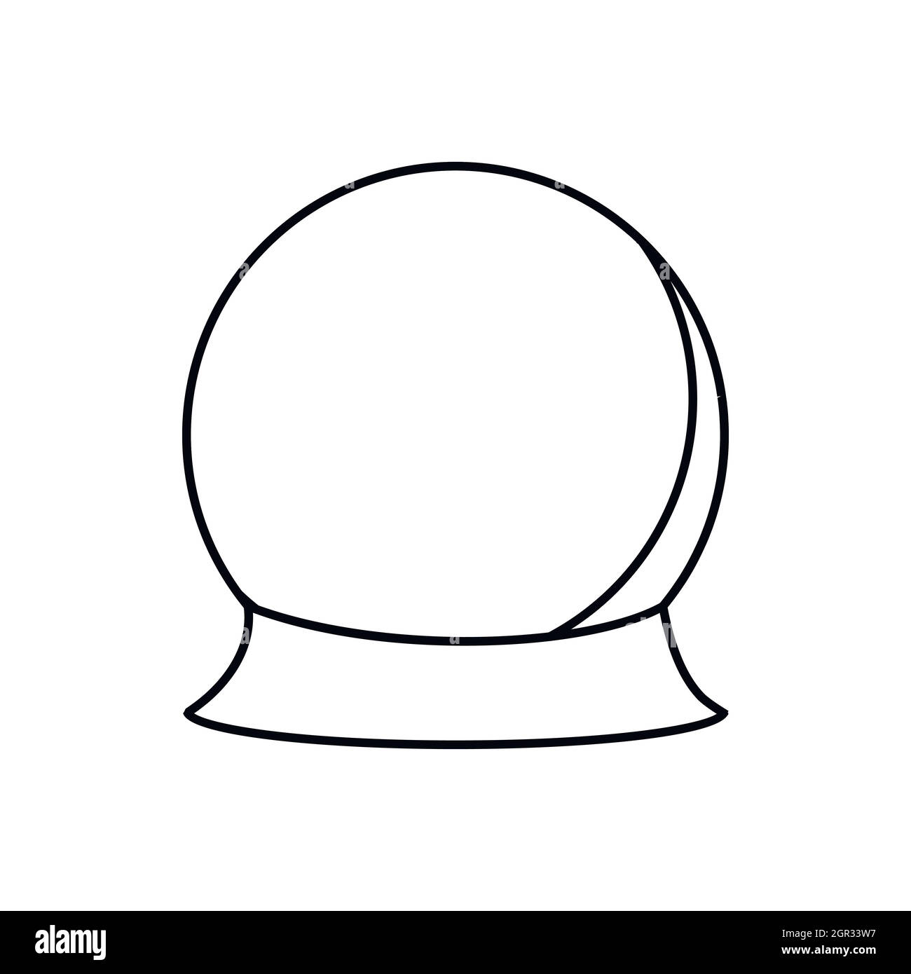 Crystal glass ball transparent Stock Vector Images - Alamy