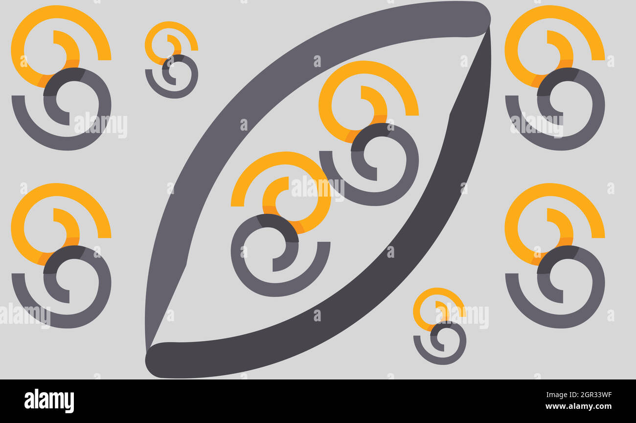 small loop of different color on light background Stock Vector Image ...