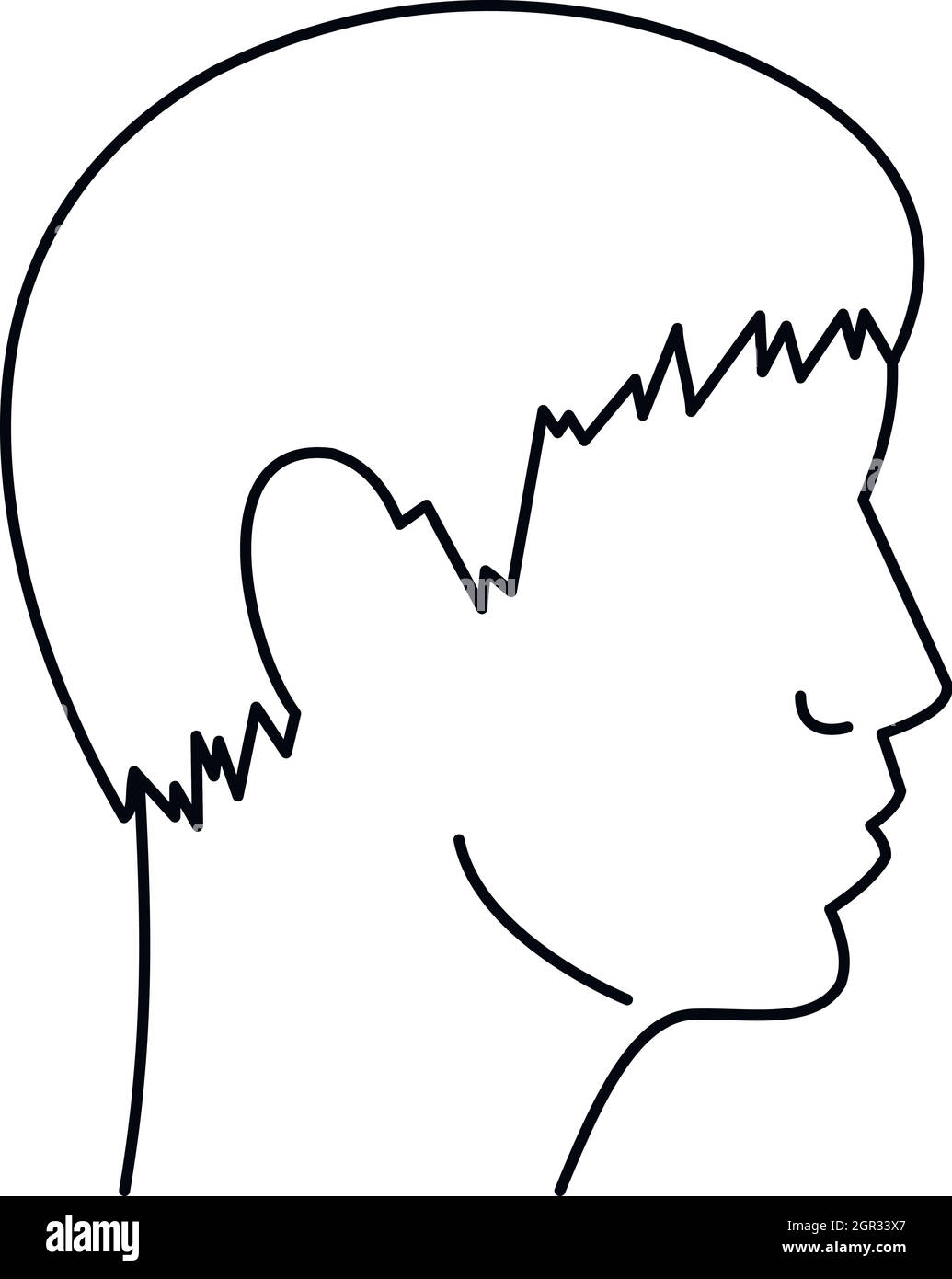 Human head icon, simple style Stock Vector Image & Art - Alamy