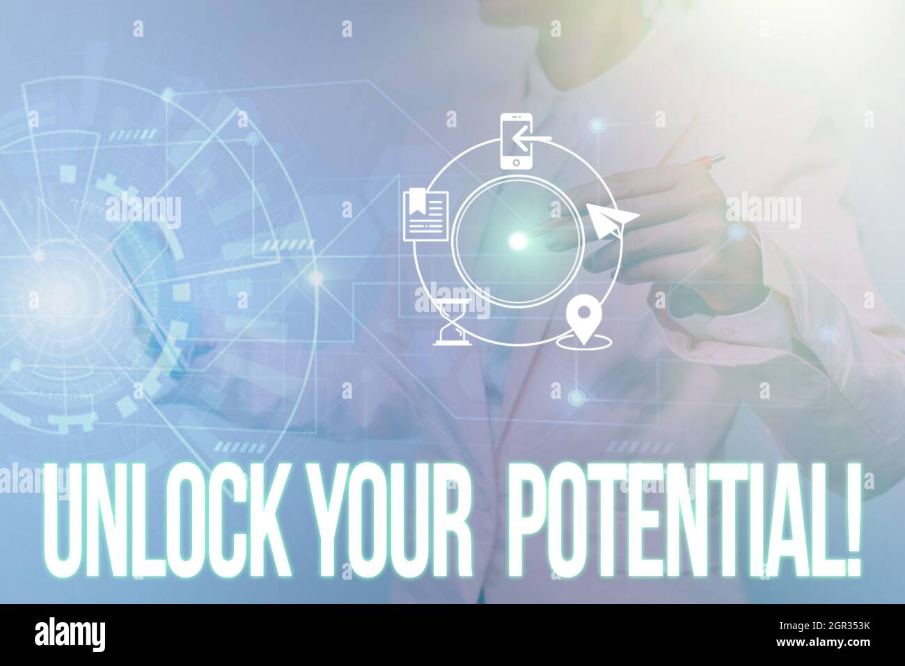 Text showing inspiration Unlock Your Potential. Business idea release ...