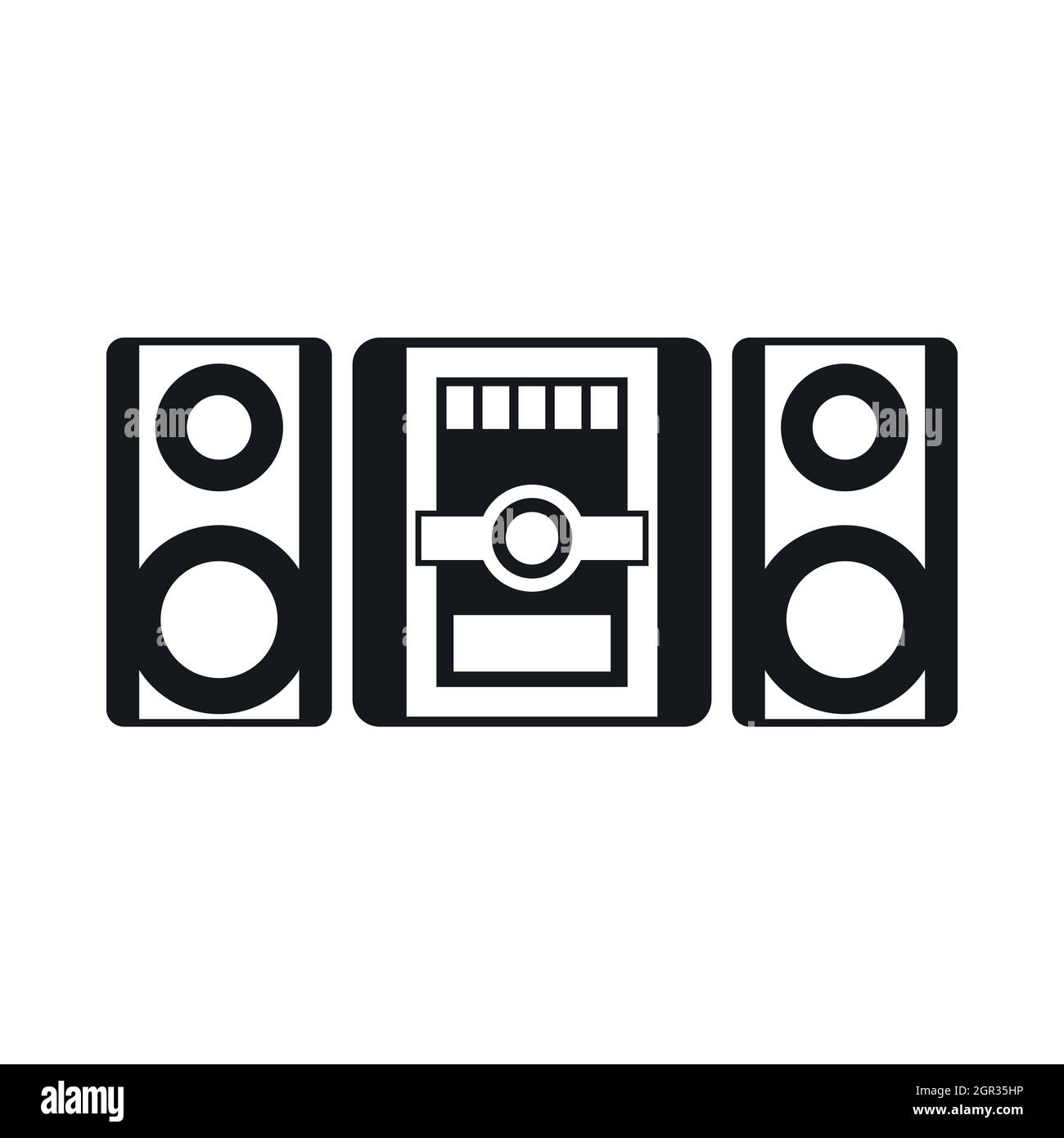 Music player icon simple Cut Out Stock Images & Pictures - Alamy