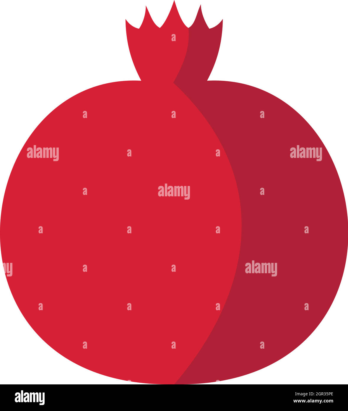 Pomegranate icon in flat style Stock Vector Image & Art - Alamy