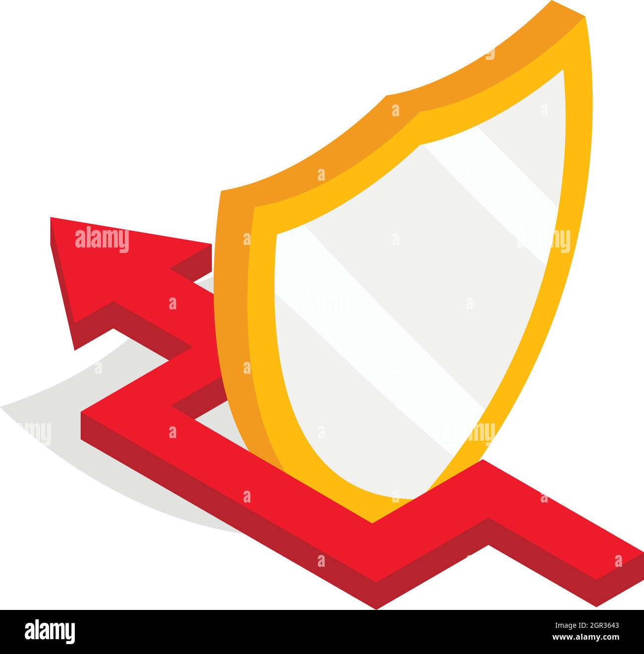 Protection security attack icon Stock Vector Images - Alamy