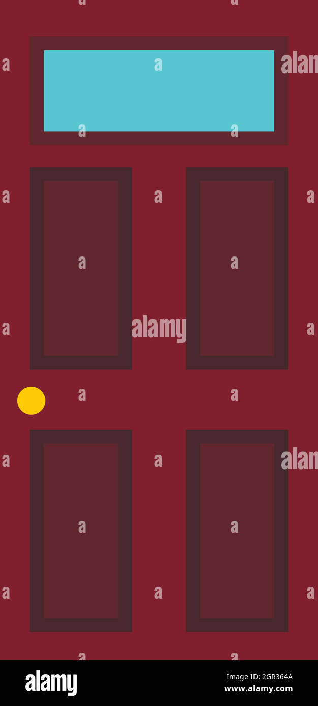 Detail wooden front door Stock Vector Images - Alamy