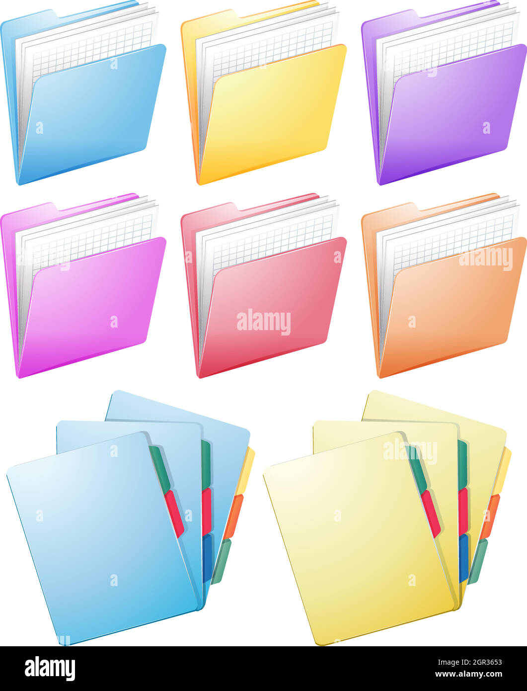 Different design of folders Stock Vector Image & Art - Alamy