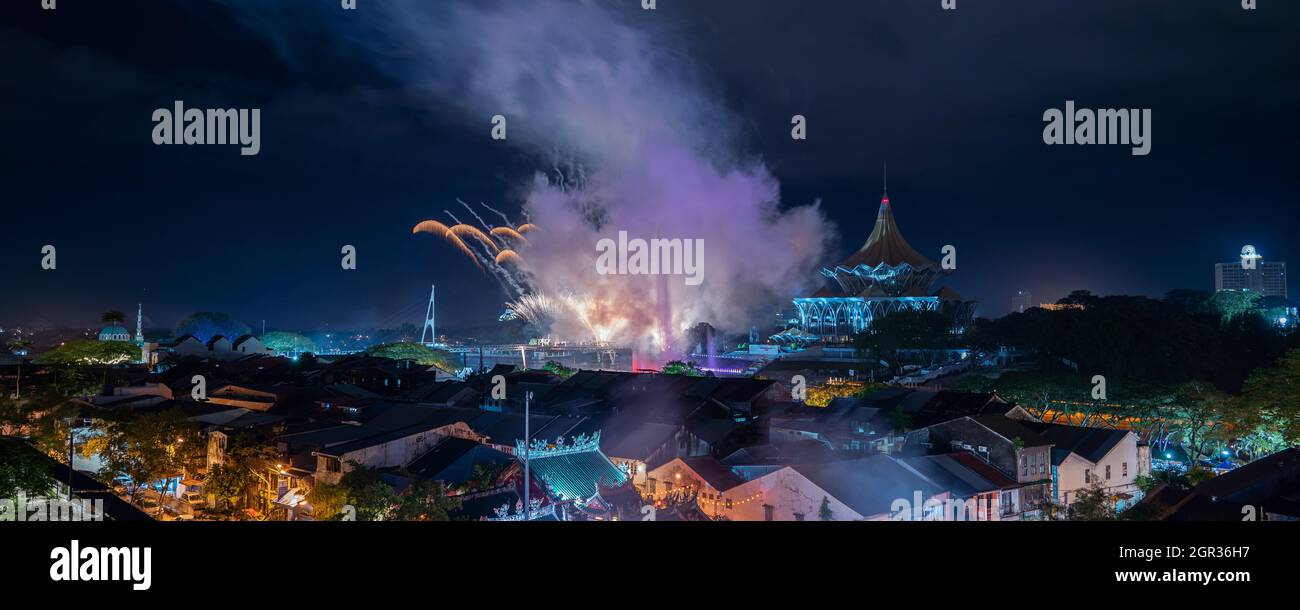 Kuching skyline hi-res stock photography and images - Alamy