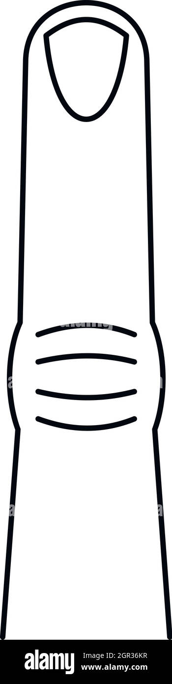 One finger gesture Stock Vector Images - Alamy