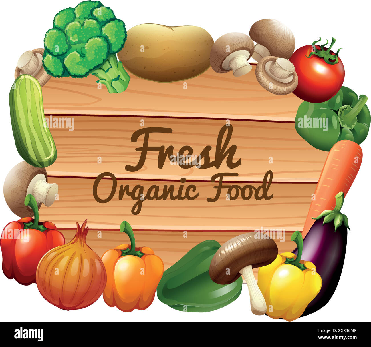 Many vegetables and sign Stock Vector Image & Art - Alamy