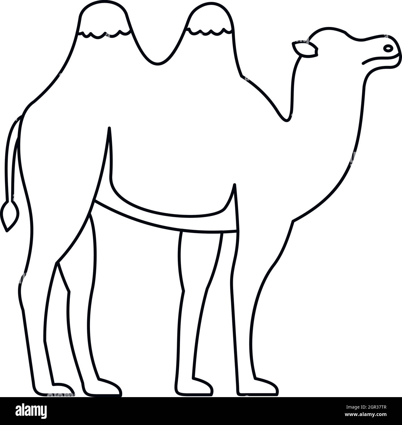 Camel outline hi-res stock photography and images - Alamy