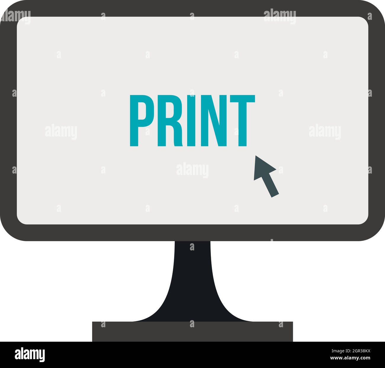Print button on monitor hi-res stock photography and images - Alamy