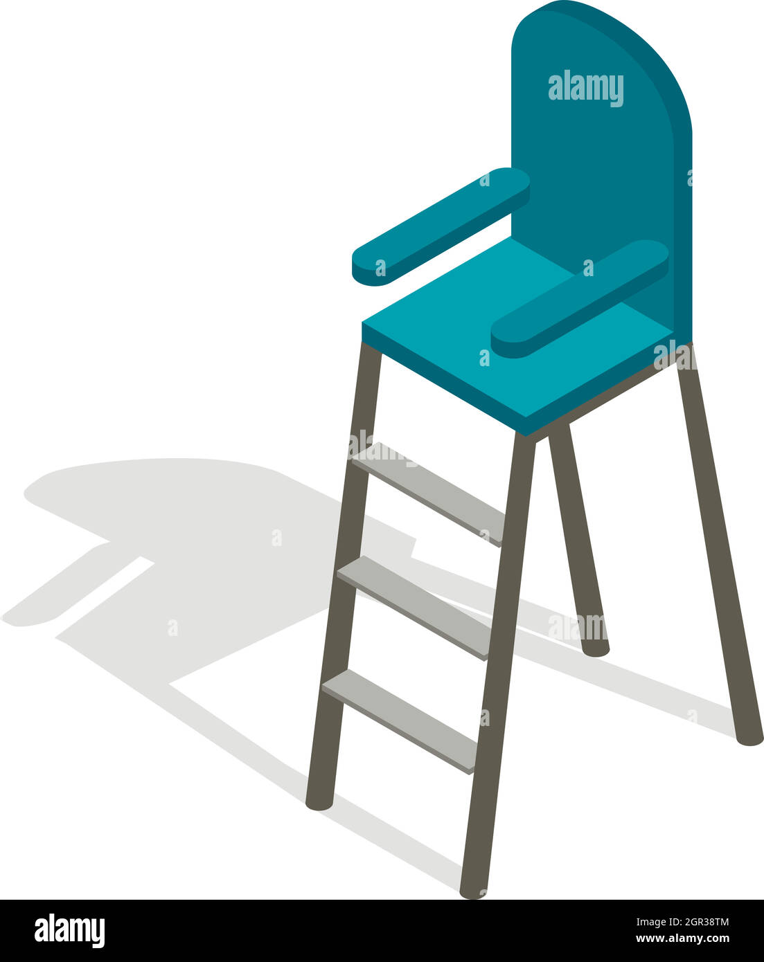 Tennis referee chair icon, isometric 3d style Stock Vector Image & Art ...