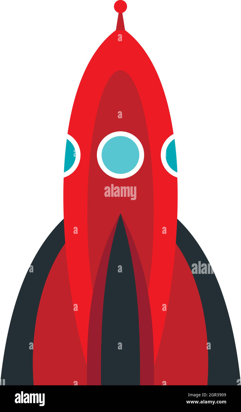 Red spaceship Stock Vector Images - Alamy