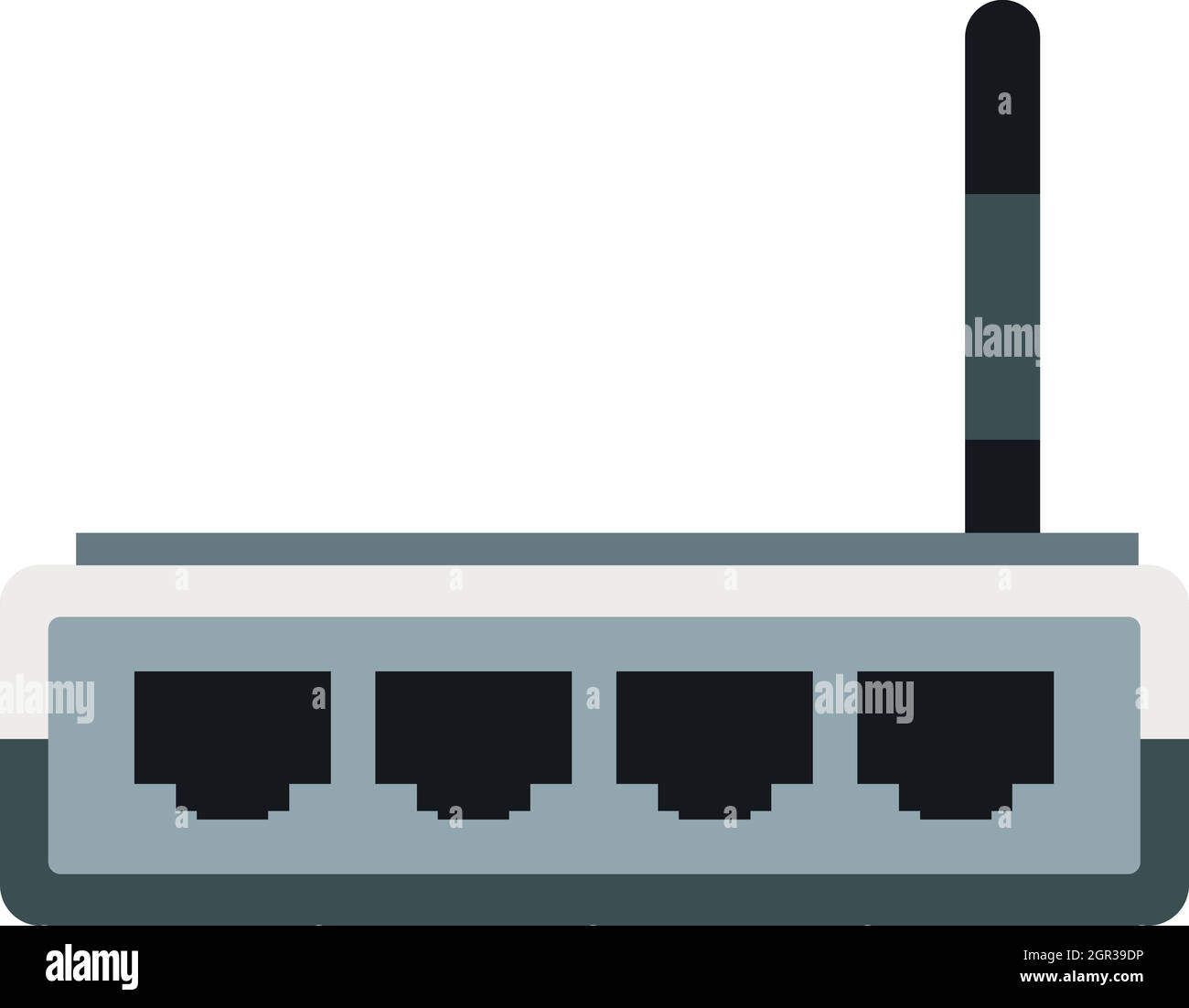 Modem icon, flat style Stock Vector Image & Art - Alamy